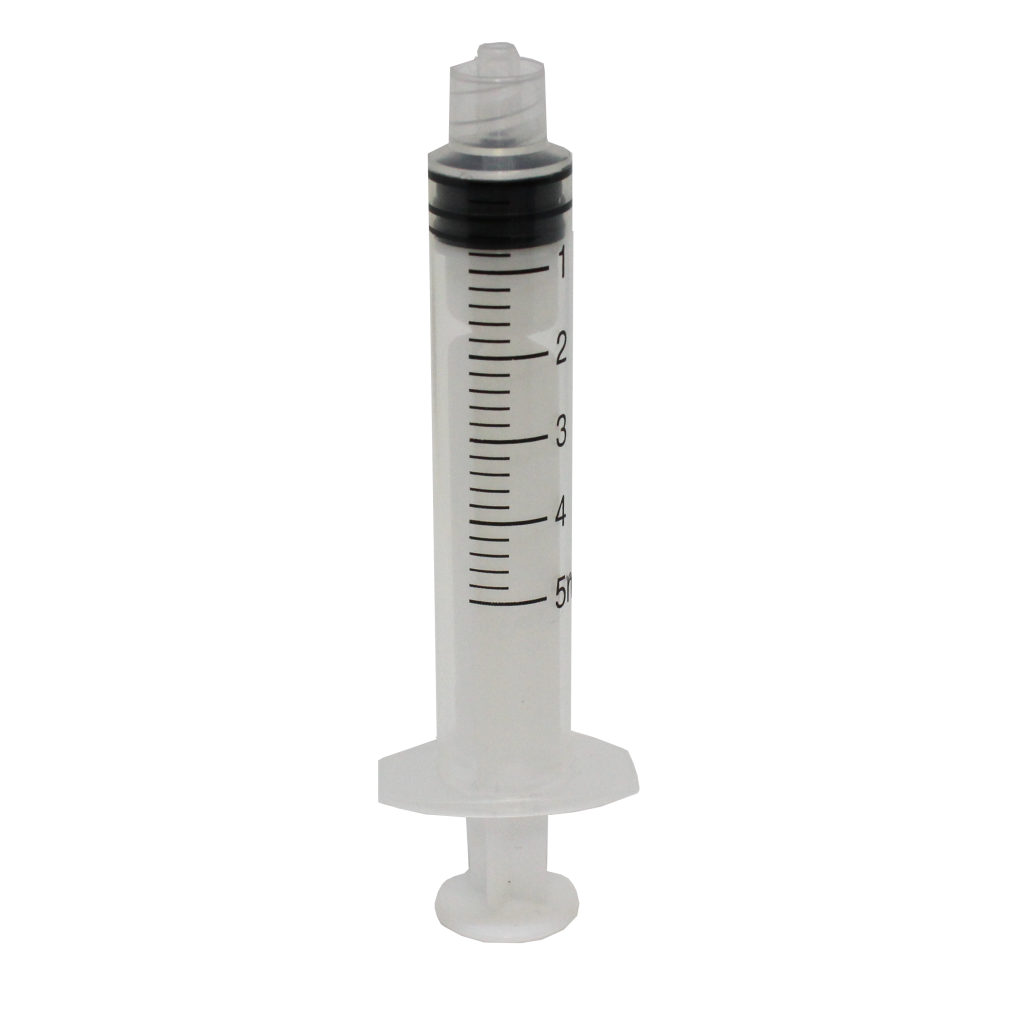 Fisnar 8401007 5cc Luer Lock Clear Graduated Dispense Syringe Assembly ...