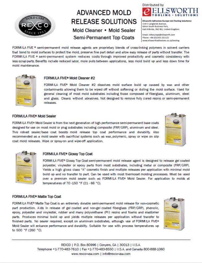 REXCO Product Selection Guides & Literature - Ellsworth Adhesives